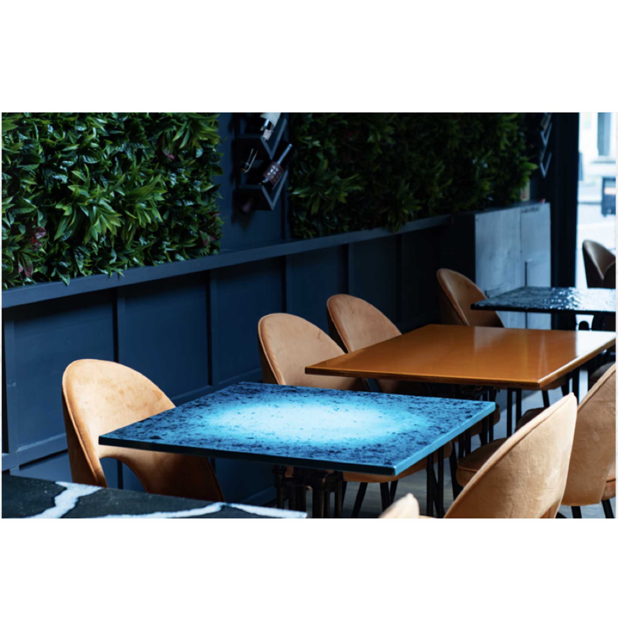 Square Lava Stone Tabletop - Bistro & Cafe – MistralArt